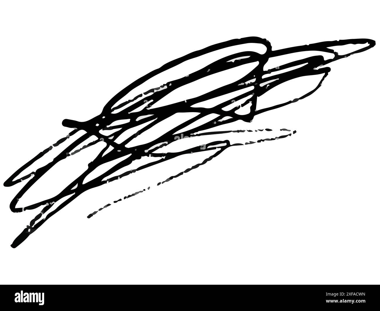 Old person hand stroke Stock Vector Images - Alamy