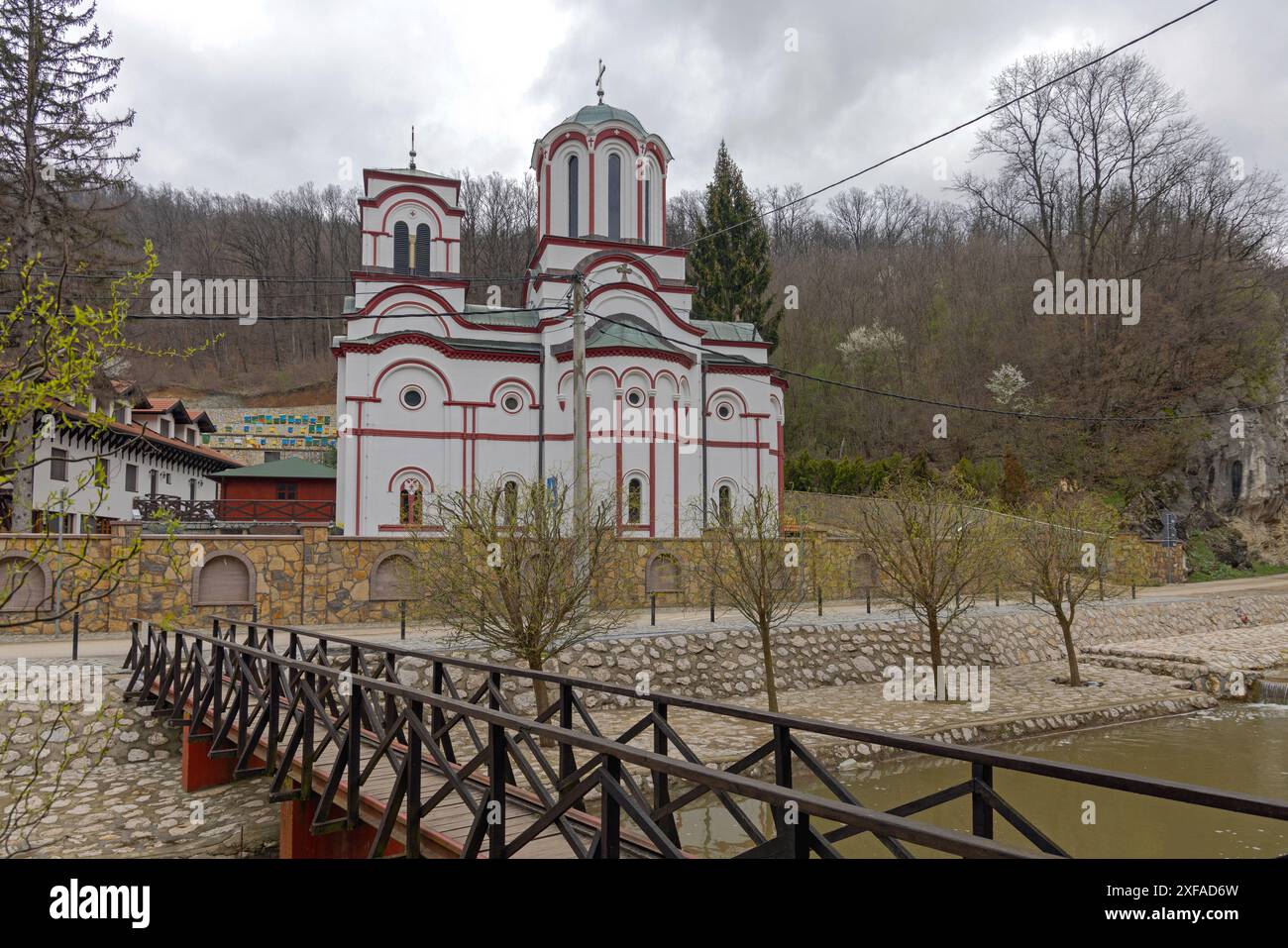 Serbian Orthodox Church Saint Archangel Gabriel at Monastery Tumane From 14th Century Stock ...