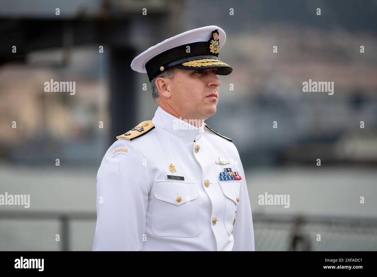 Toulon, France. 01st July, 2024. Rear Admiral Matthew D. Coates of the ...