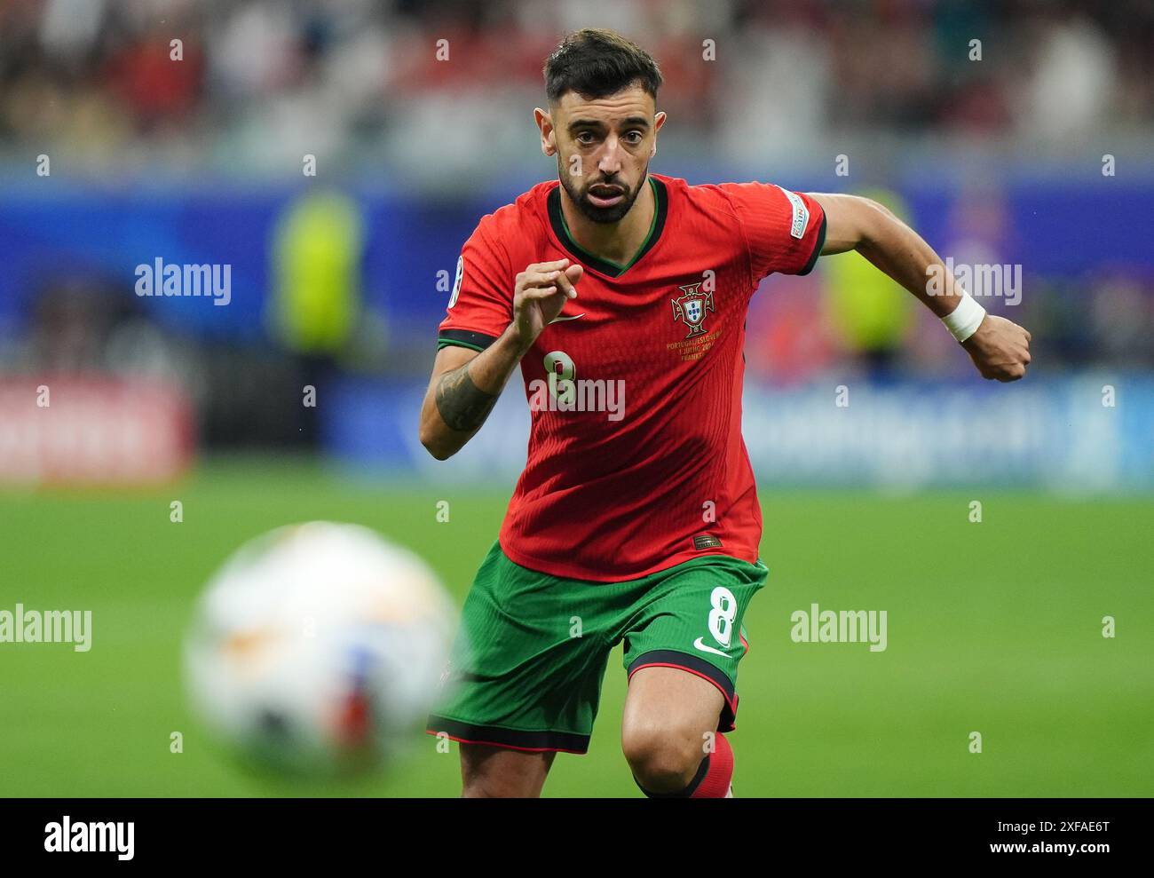 Portugal's Bruno Fernandes during the UEFA Euro 2024, round of 16 match ...