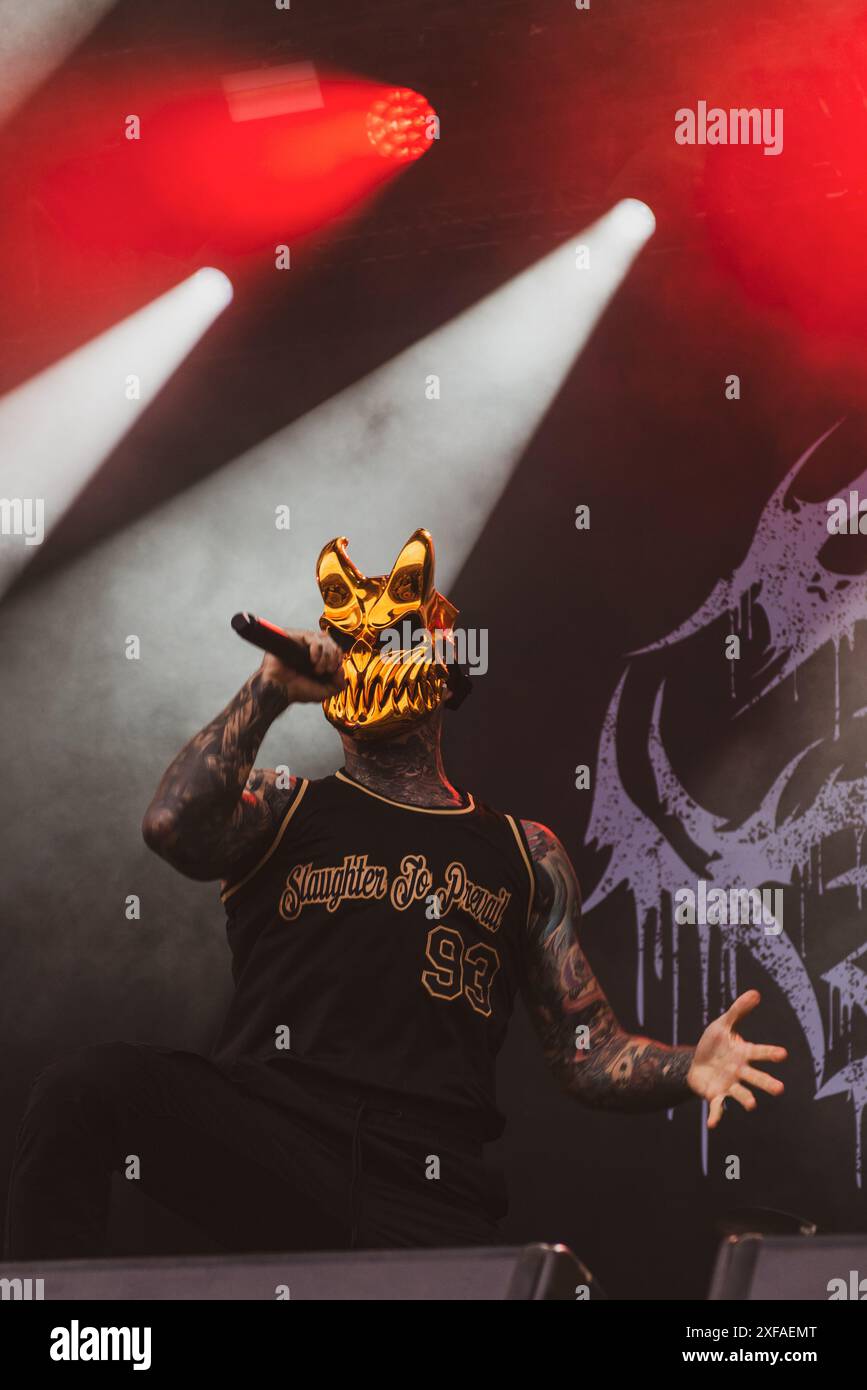 The russian deathcore band Slaughter to prevail performed at Danish ...