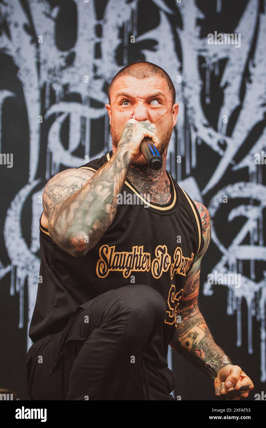 The russian deathcore band Slaughter to prevail performed at Danish ...