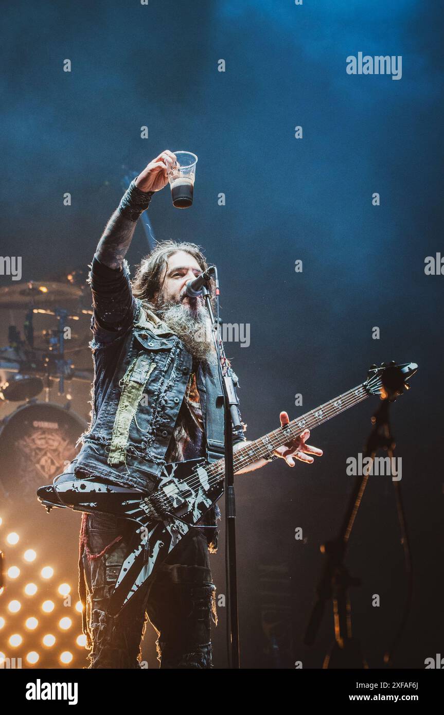 The american band Machine Head performed at Danish Copenhell festival ...