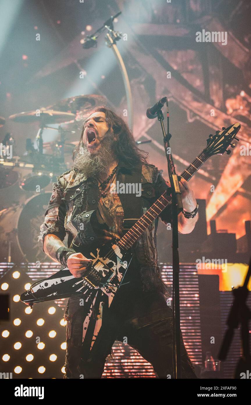 The american band Machine Head performed at Danish Copenhell festival ...