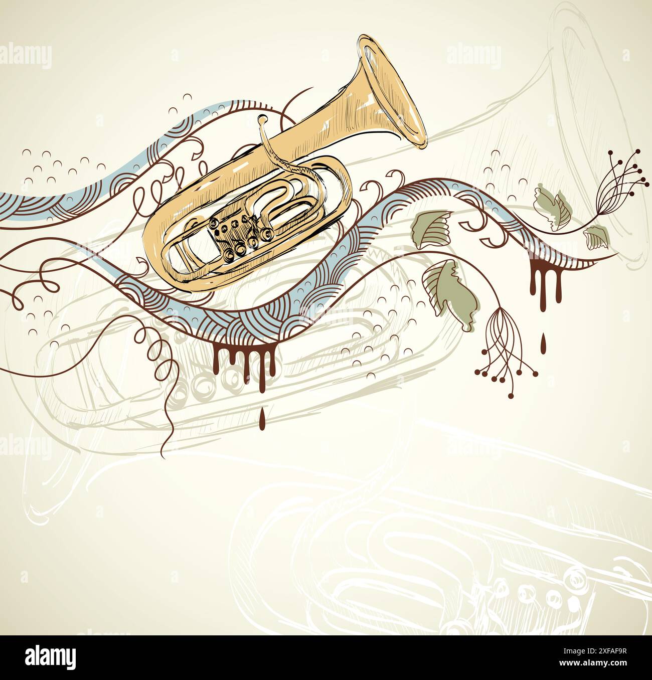 Tuba design hi-res stock photography and images - Alamy