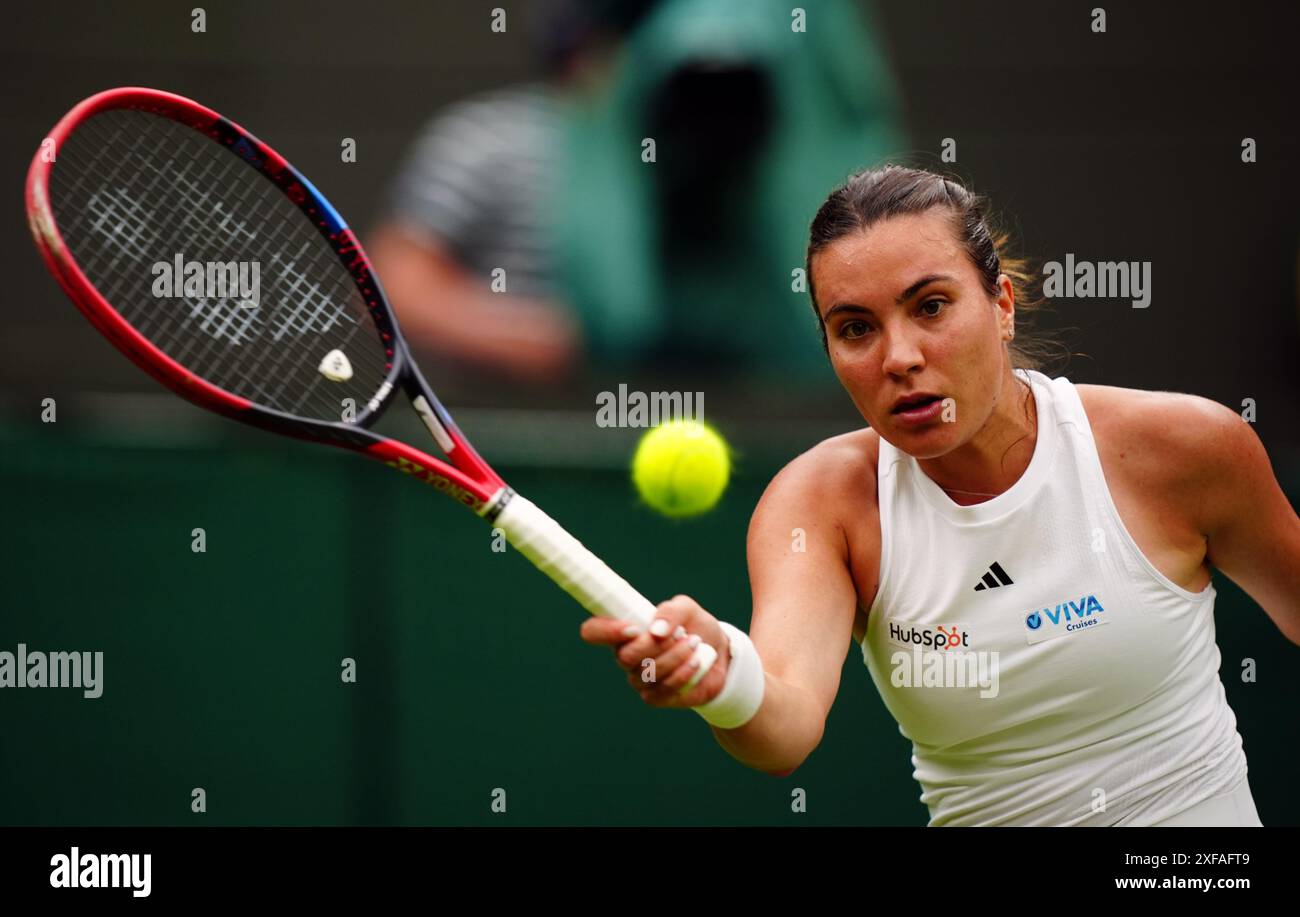 Elena-Gabriela Ruse in action against Elena Rybakina (not pictured) on ...