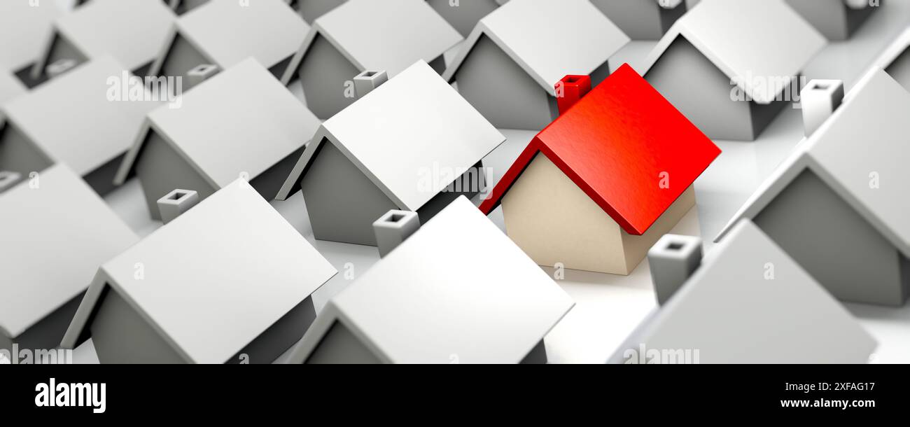 Symbolic image: Find a property Stock Photo - Alamy