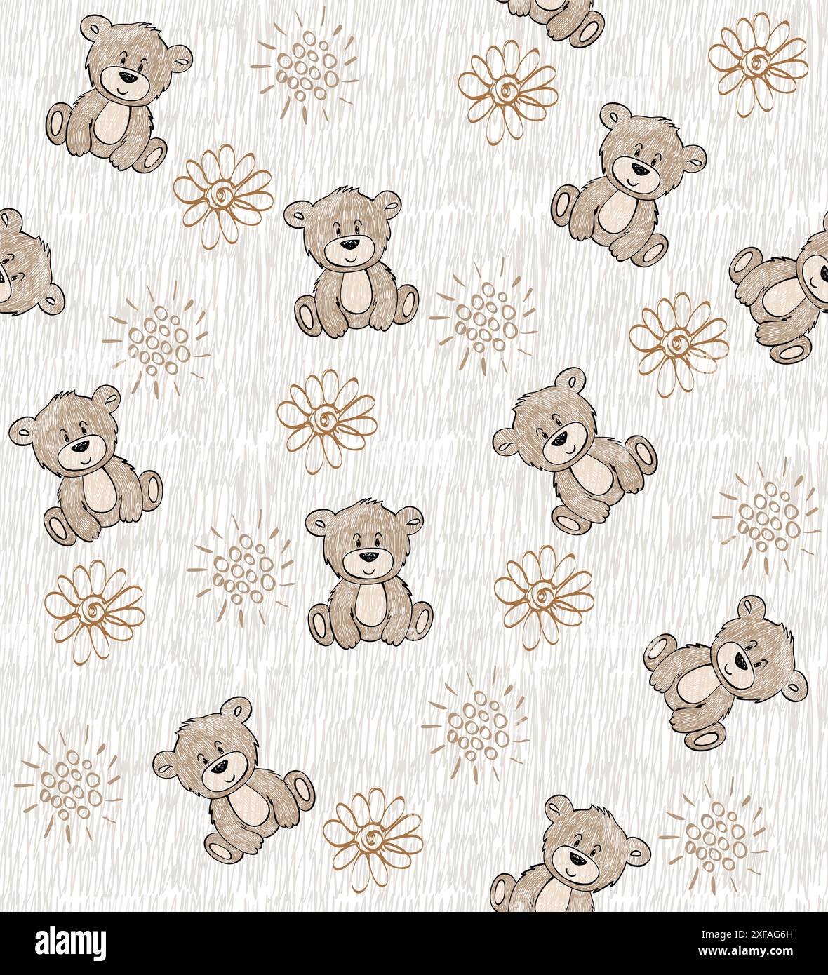 Cute hand draw seamless pattern for kids Stock Vector Image & Art - Alamy