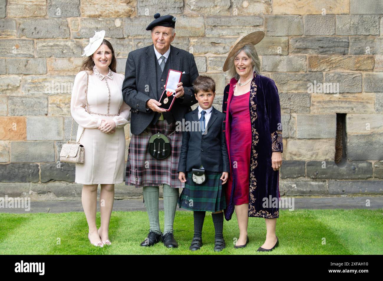 Professor Sir Alexander McCall Smith with his wife Elizabeth Parry ...