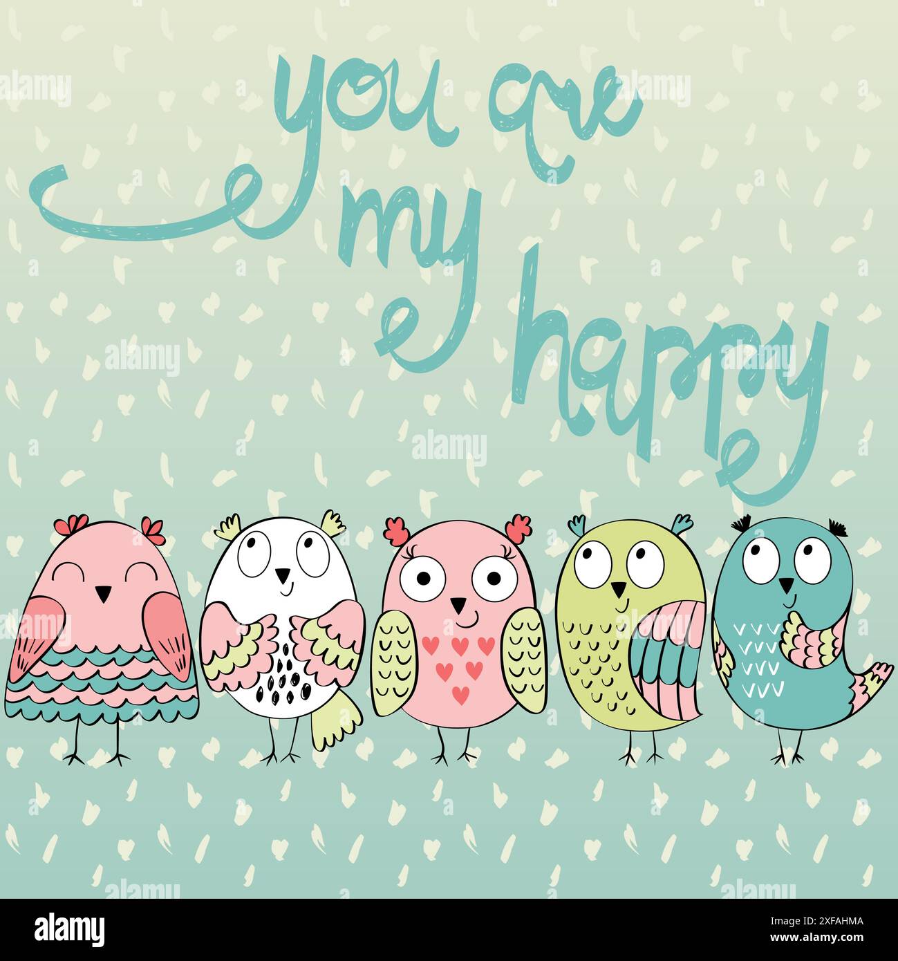 Happy hand written lettering Stock Vector Images - Alamy