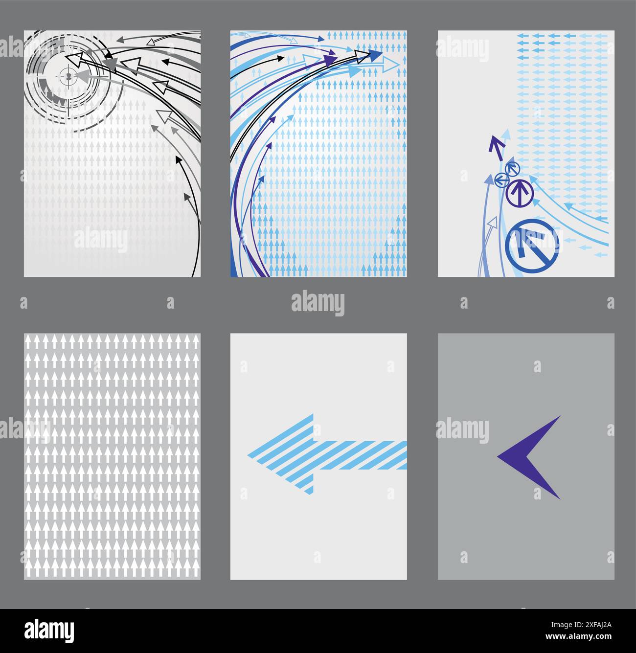 vector set of cards with arrows Stock Vector Image & Art - Alamy