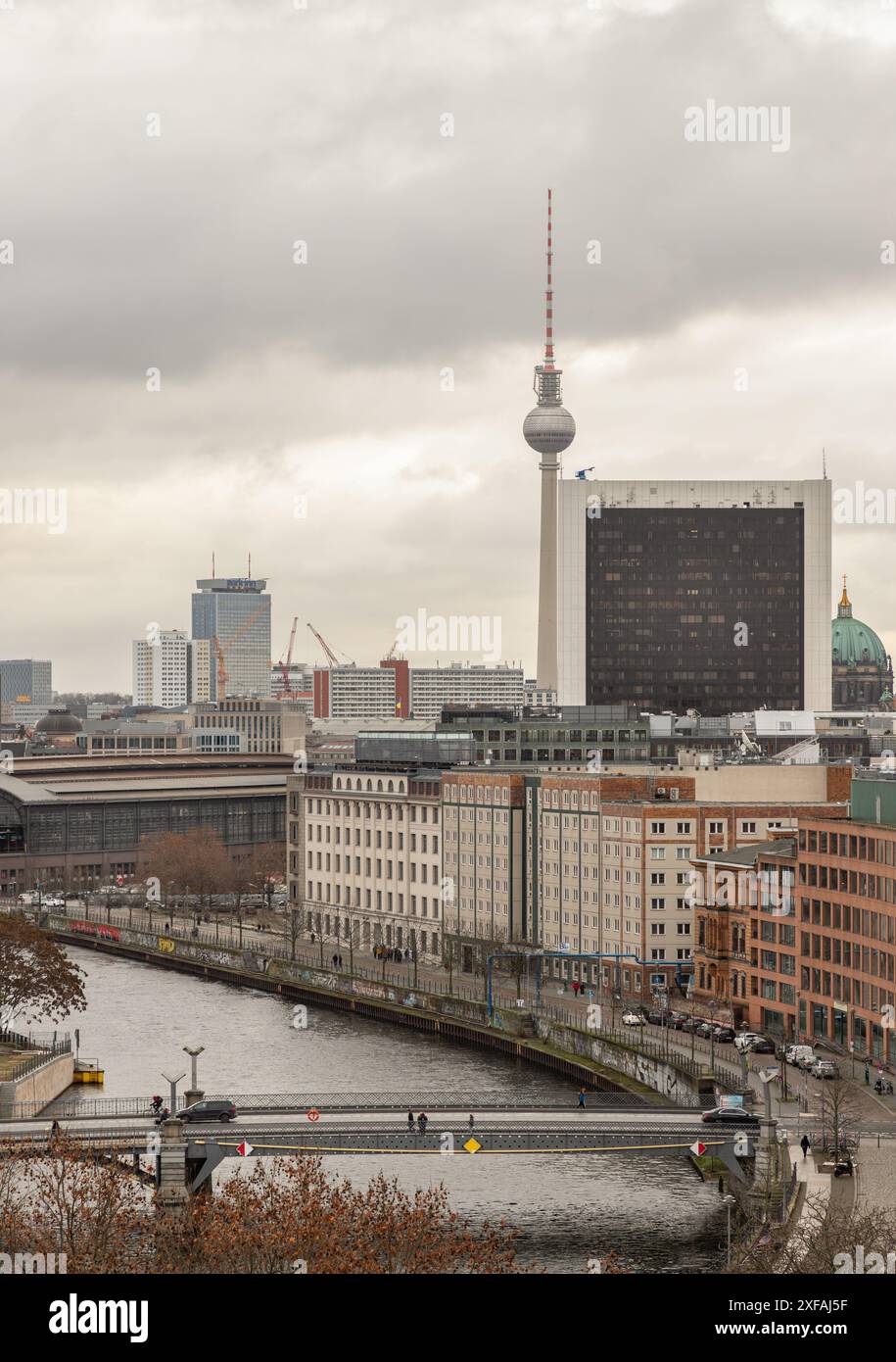 Berlin, Germany - Dec 20, 2023 - Berlin cityscape view from above of ...
