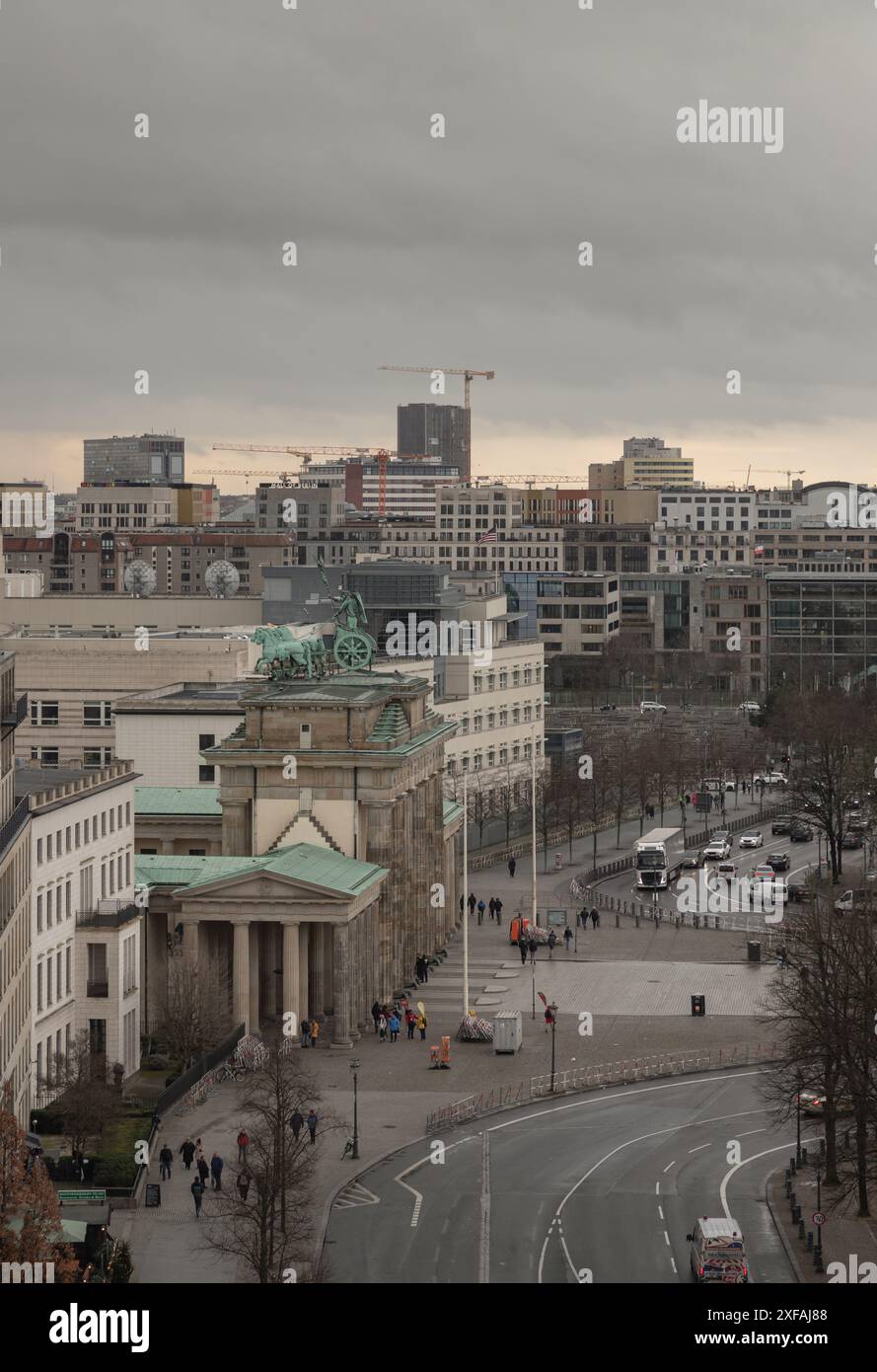 Berlin, Germany - Dec 20, 2023 - Berlin cityscape view from above of ...