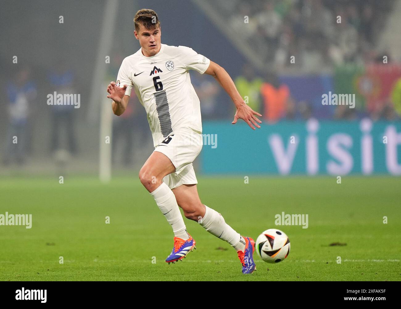 Slovenia's Jaka Bijol during the UEFA Euro 2024, round of 16 match at ...