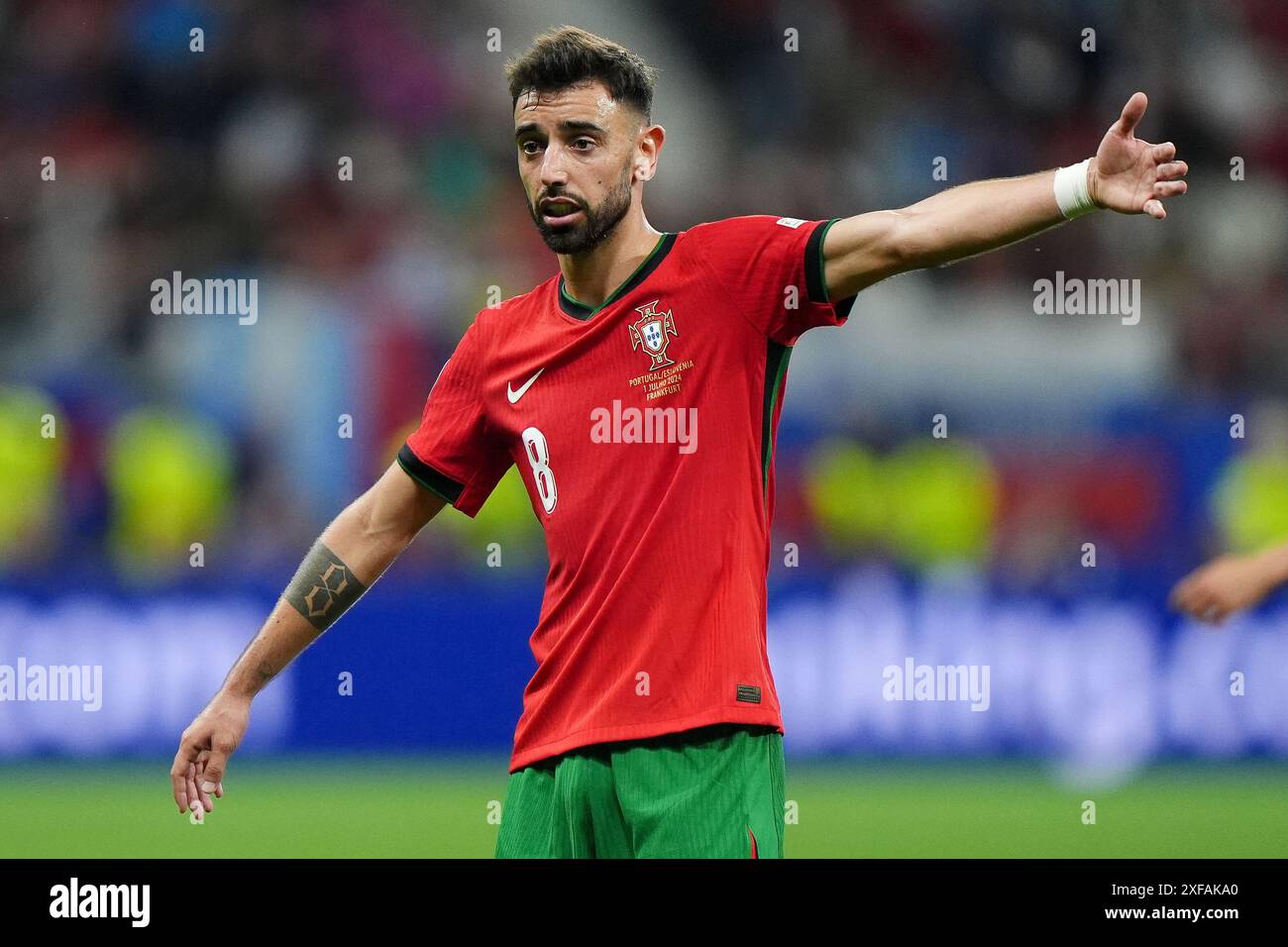 Portugal's Bruno Fernandes during the UEFA Euro 2024, round of 16 match ...