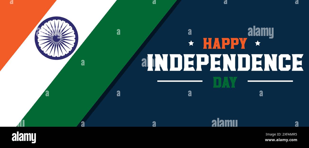 Embrace patriotism with this vibrant vector banner celebrating India's ...