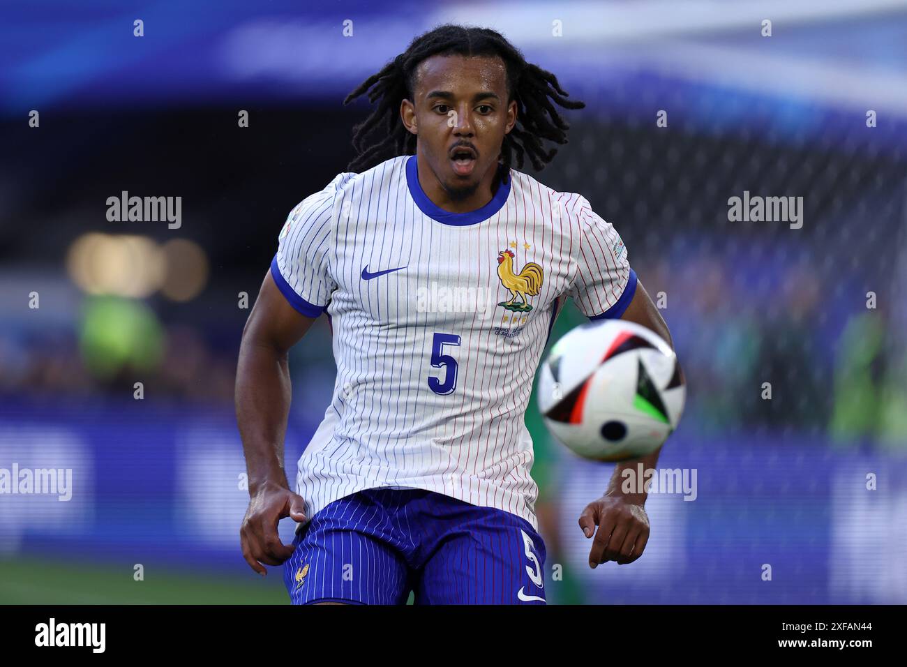 Dusseldorf, Germany. 01st July, 2024. Jules Kounde of France in action ...