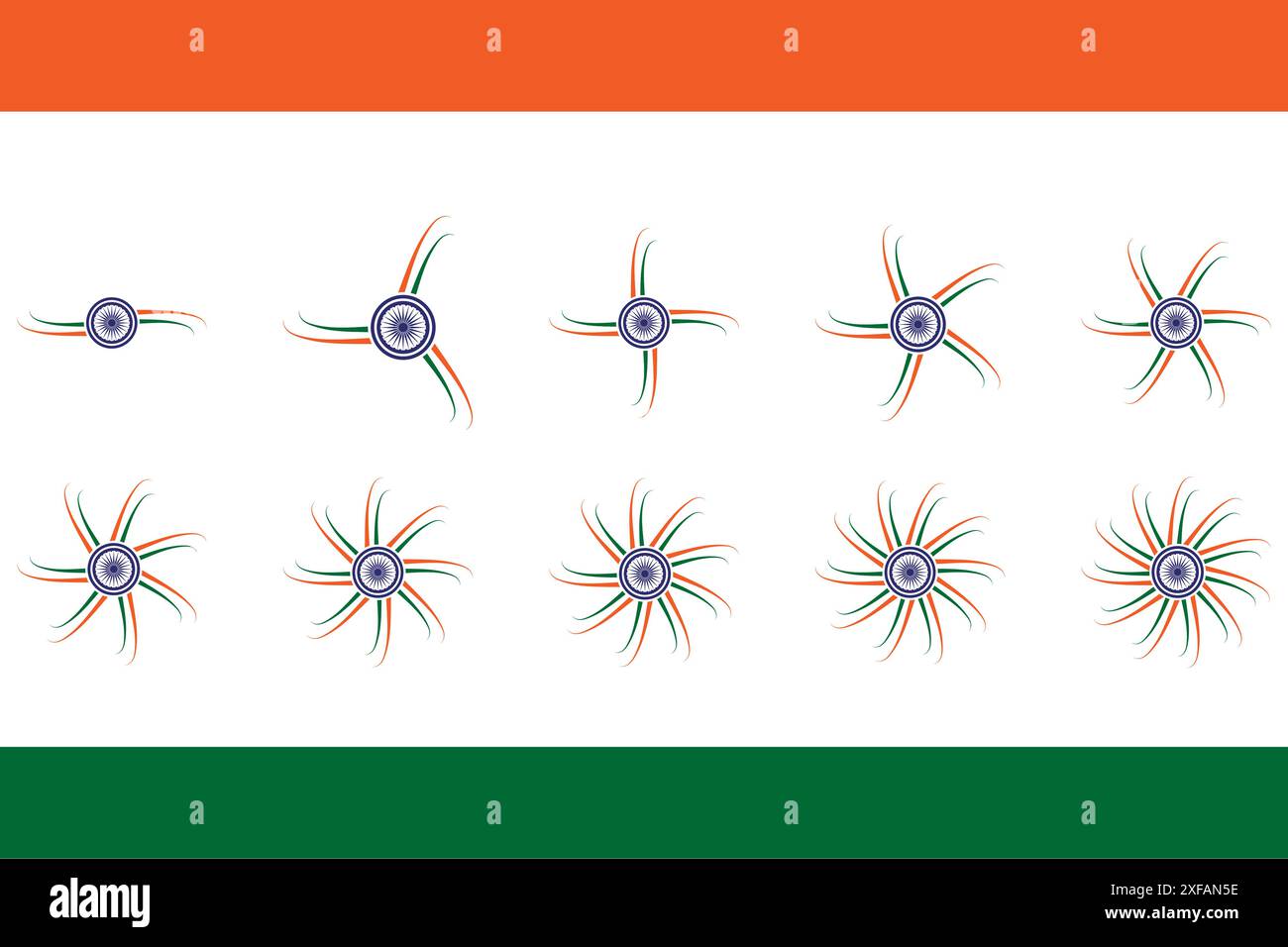 This vibrant stock vector showcases a repeated pattern of stylized ...