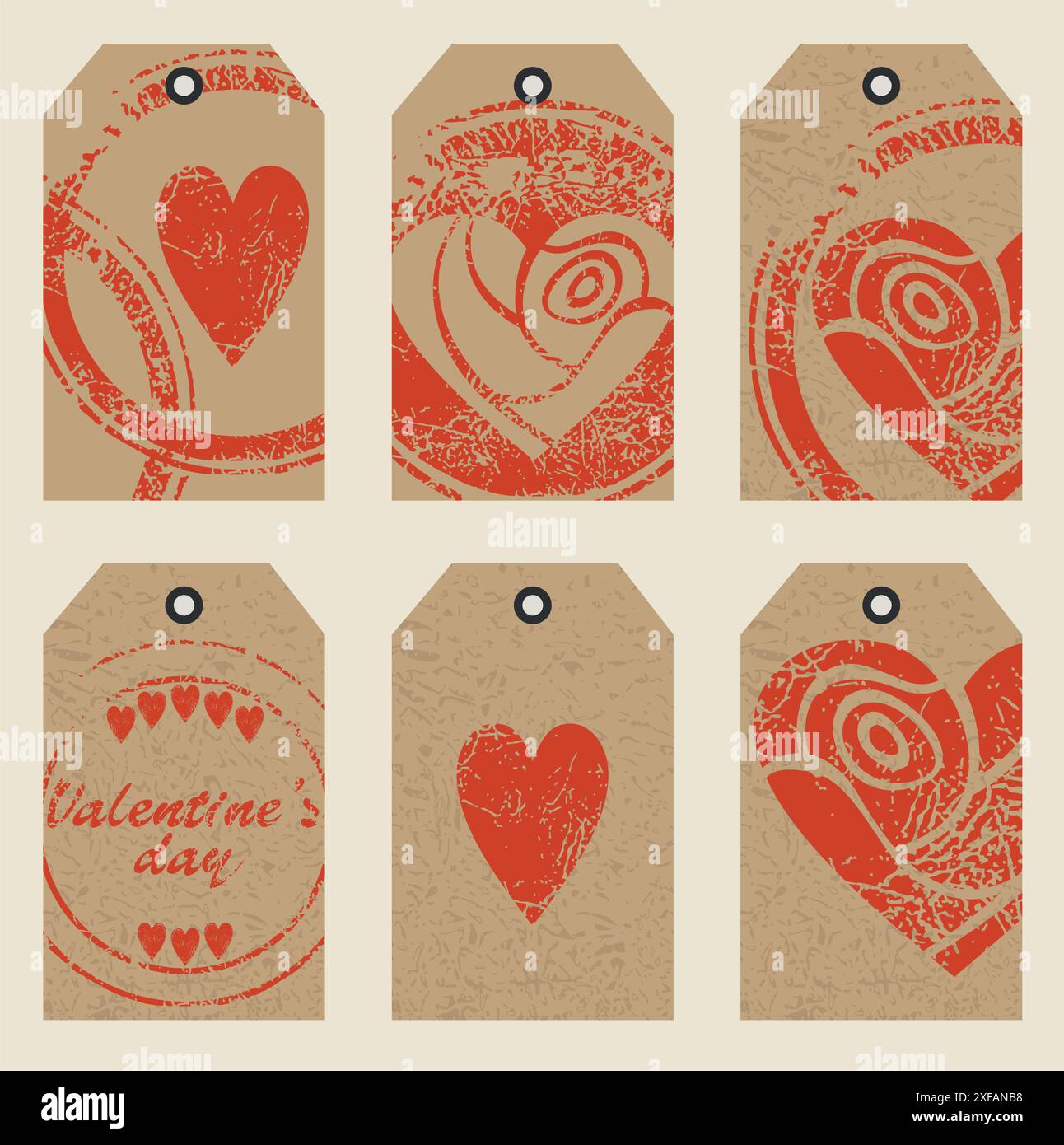vector set of tags for Valentine's Day Stock Vector Image & Art - Alamy