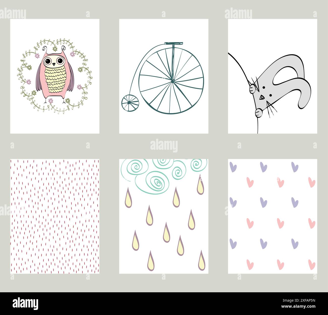 Nursery art vintage Stock Vector Images - Alamy