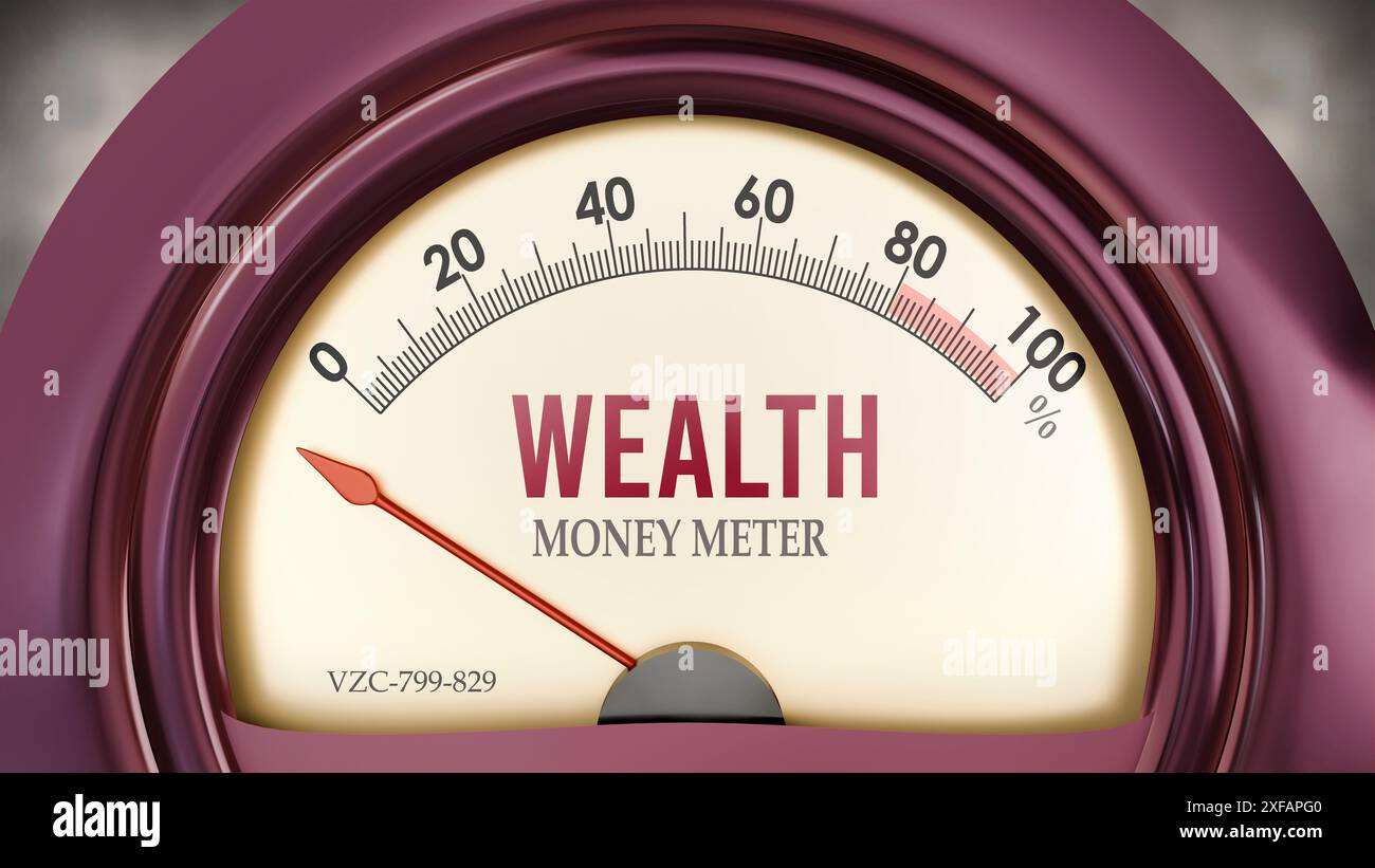 Wealth and Money Meter that hits less than zero, showing an extremely ...