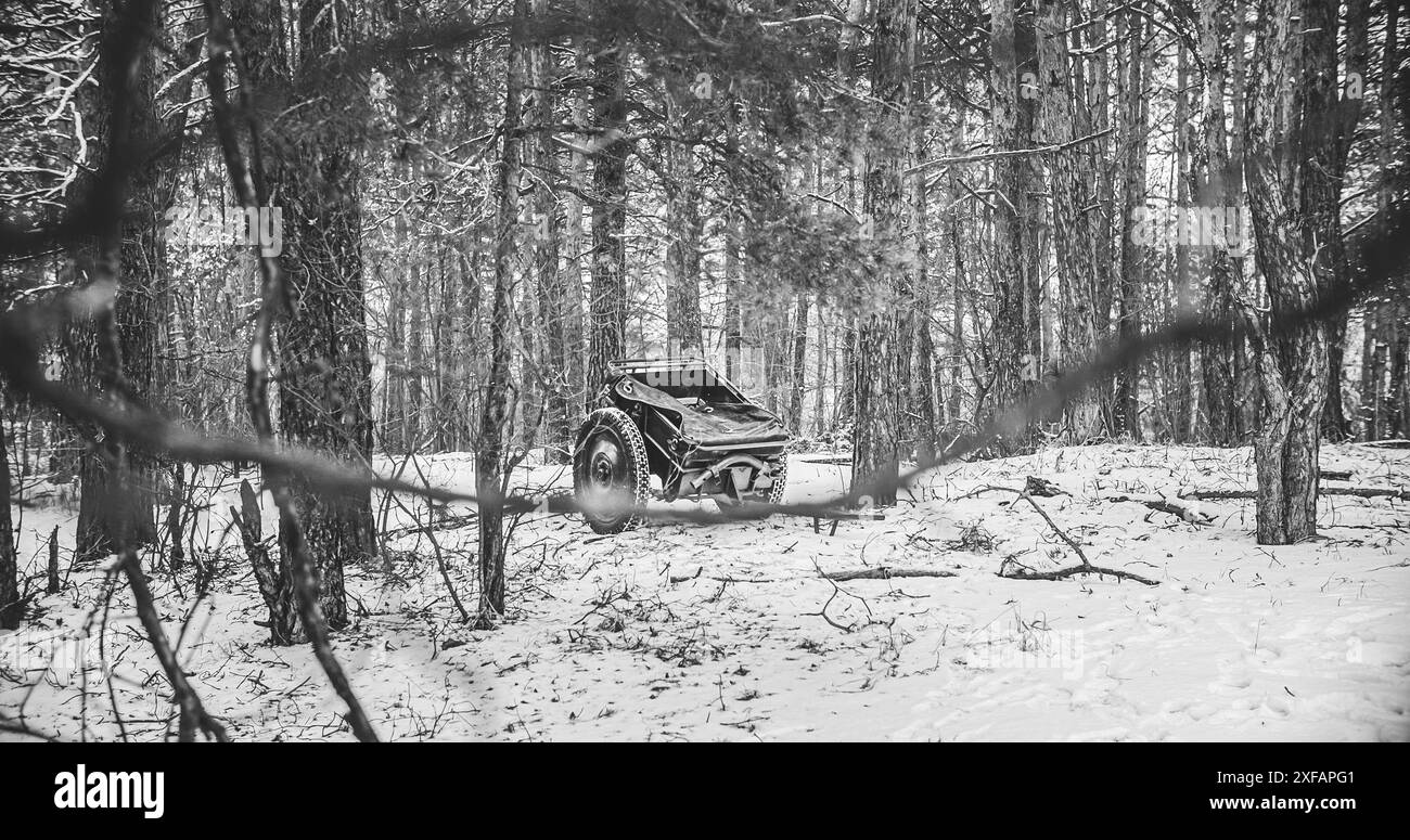 Abandoned German Infantry Cart Or Handcart Infanteriekarren If8 Of ...