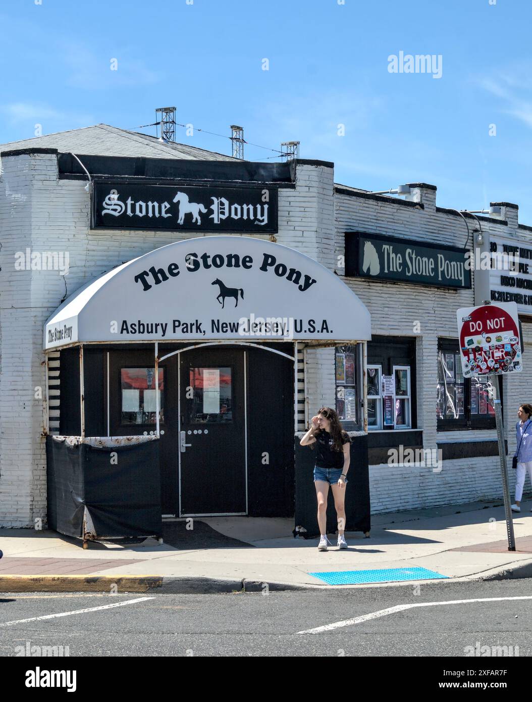 Asbury Park, NJ - June 1, 2024: Entrance to the Stone Pony, famous bar music venue in Asbury ...