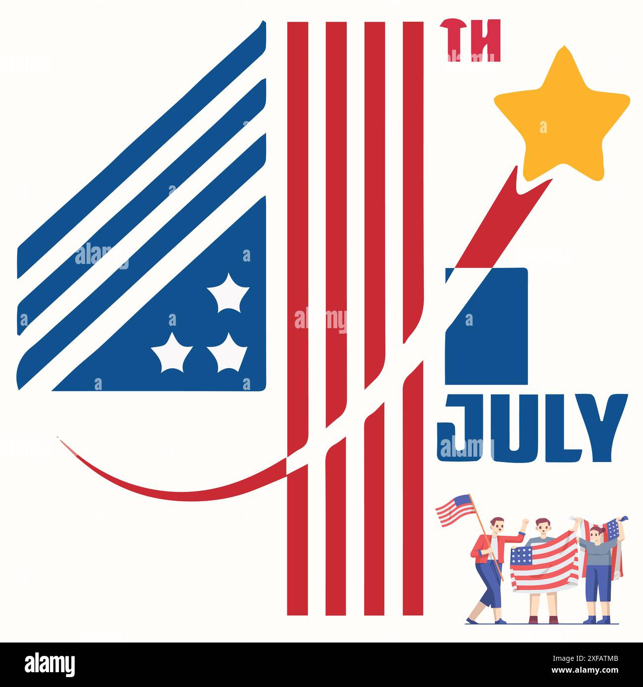 Independence day july 4th Stock Vector Images - Alamy