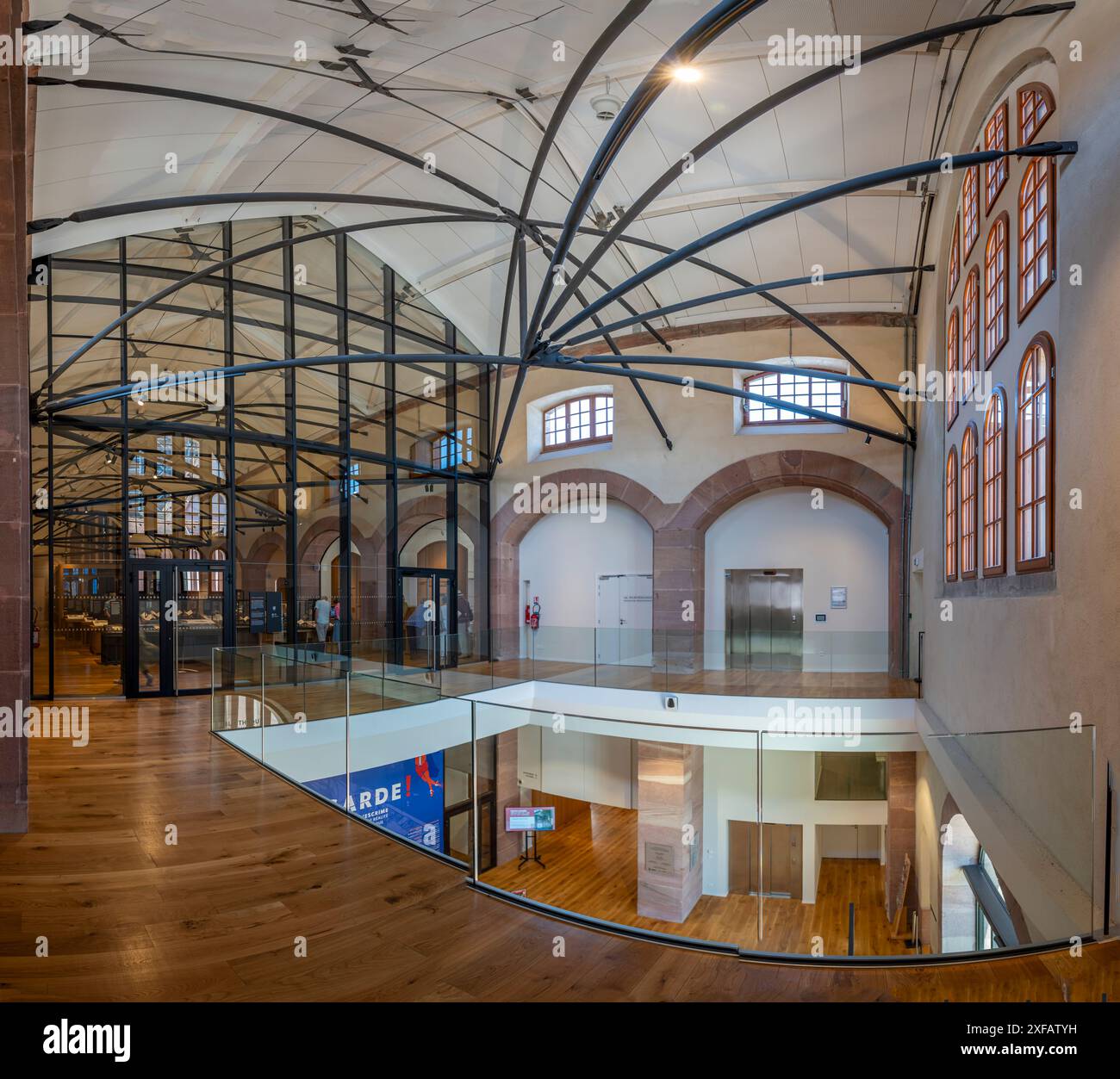 Selestat, France - 06 25 2024: Humanist Library. View of The firs flor ...