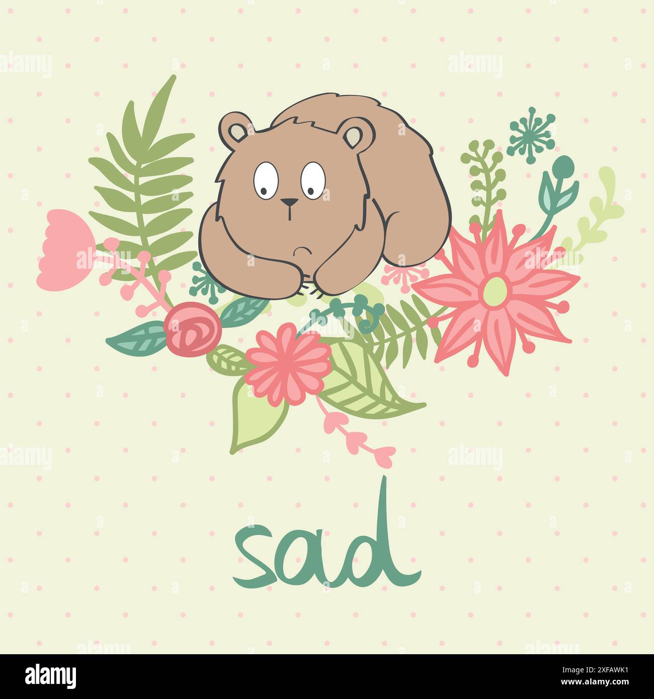 Cartoon sad bear hi-res stock photography and images - Alamy