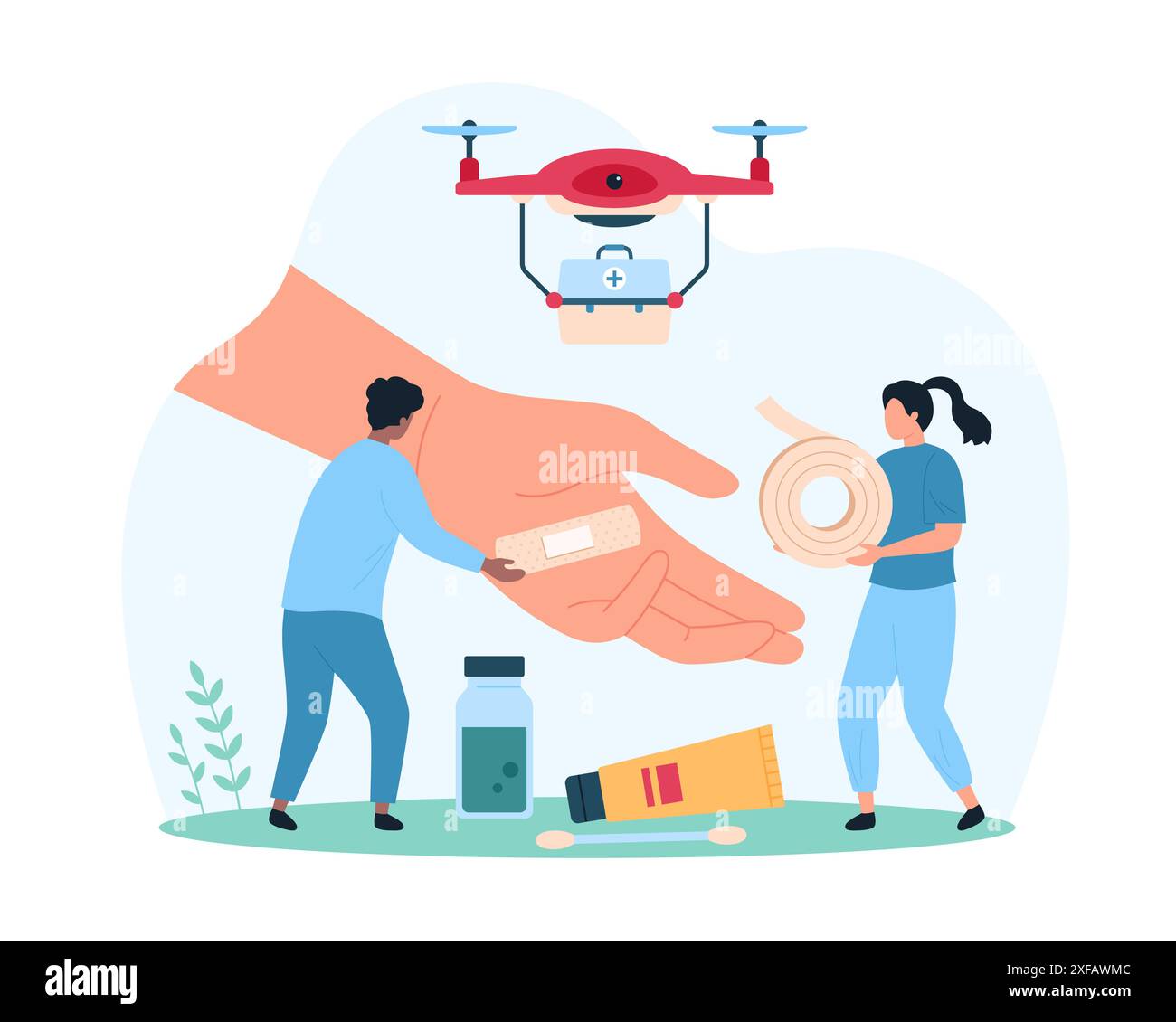Man broken drone Stock Vector Images - Alamy