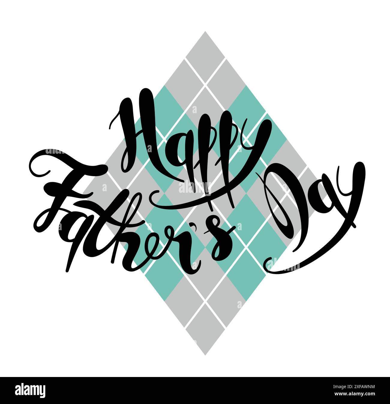 Happy fathers day. Handmade calligraphy vector illustration Stock ...