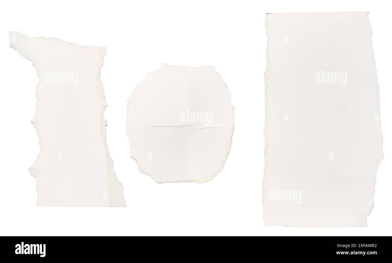 Set torn empty pieces hi-res stock photography and images - Alamy