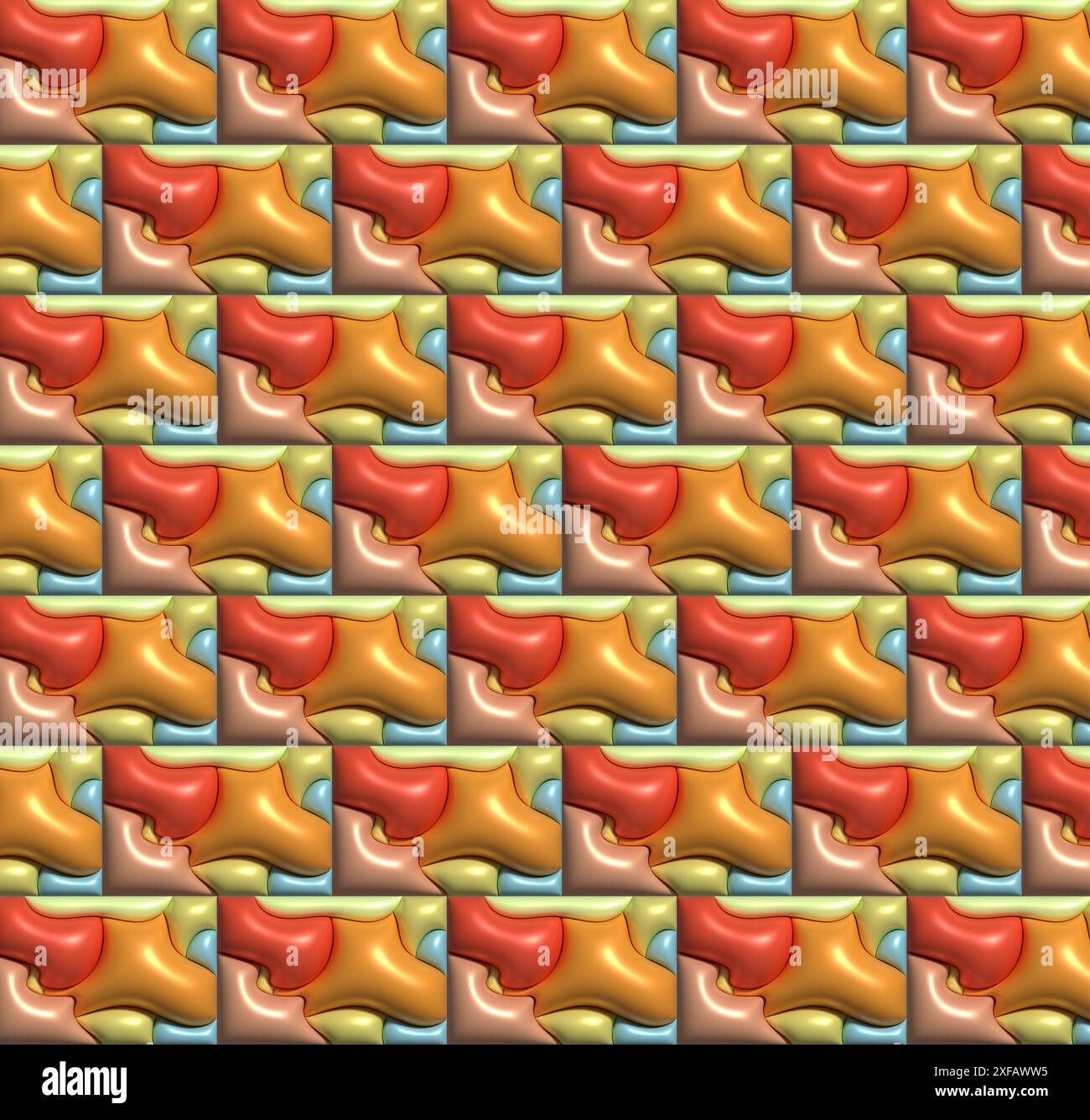 Abstract background with repeating elements in the form of inflated ...