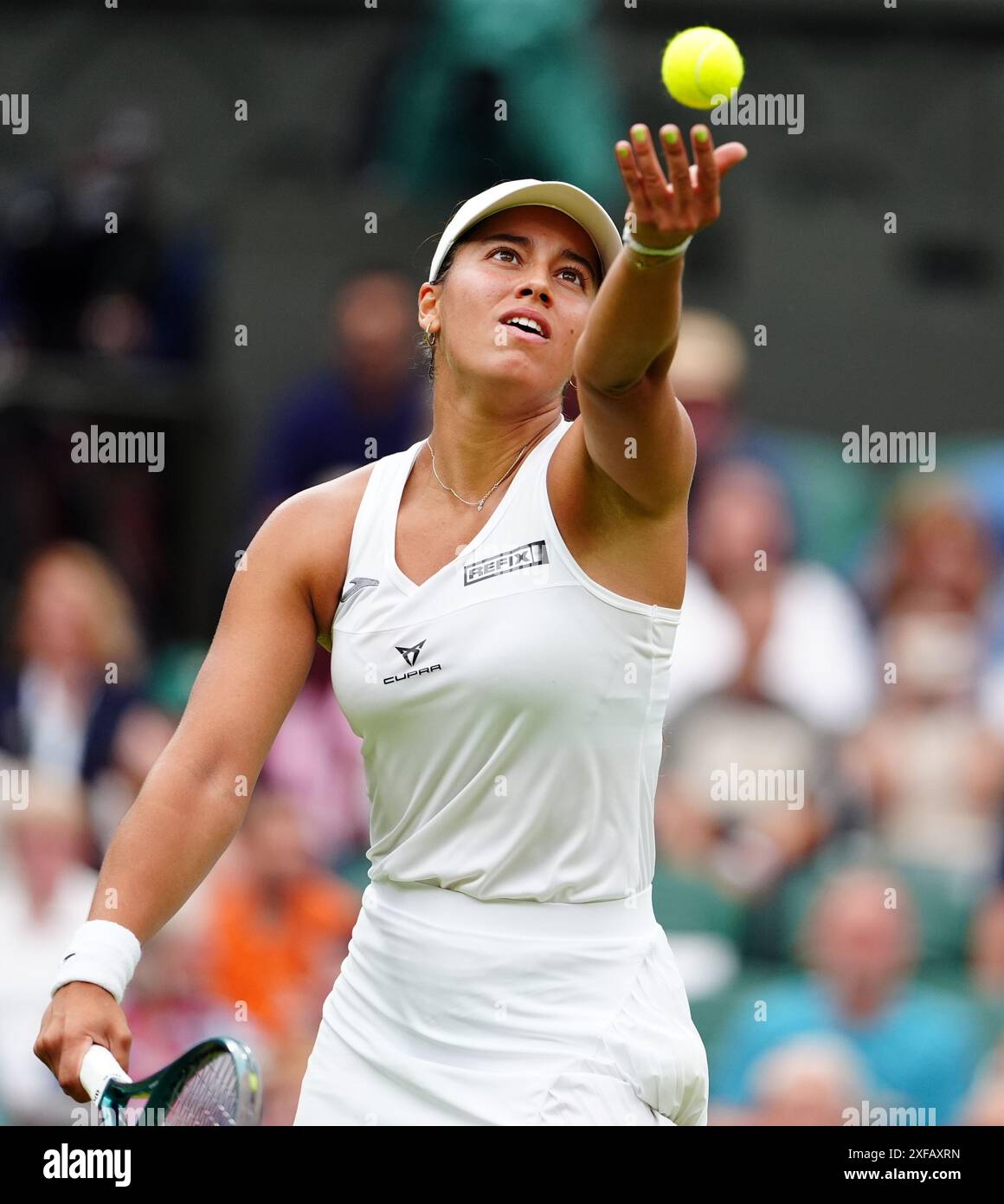 Jessica Bouzas Maneiro in action against Marketa Vondrousova (not ...