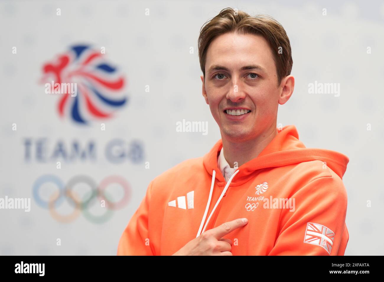 Liam Pitchford during a Team GB kitting out session for the Paris ...