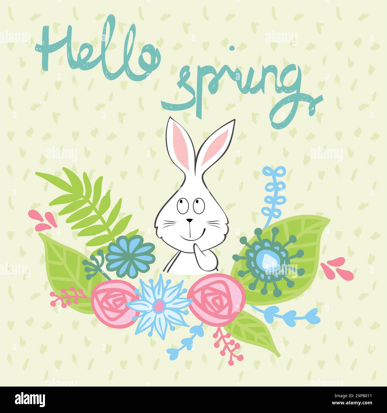Bunny in vector Stock Vector Images - Alamy