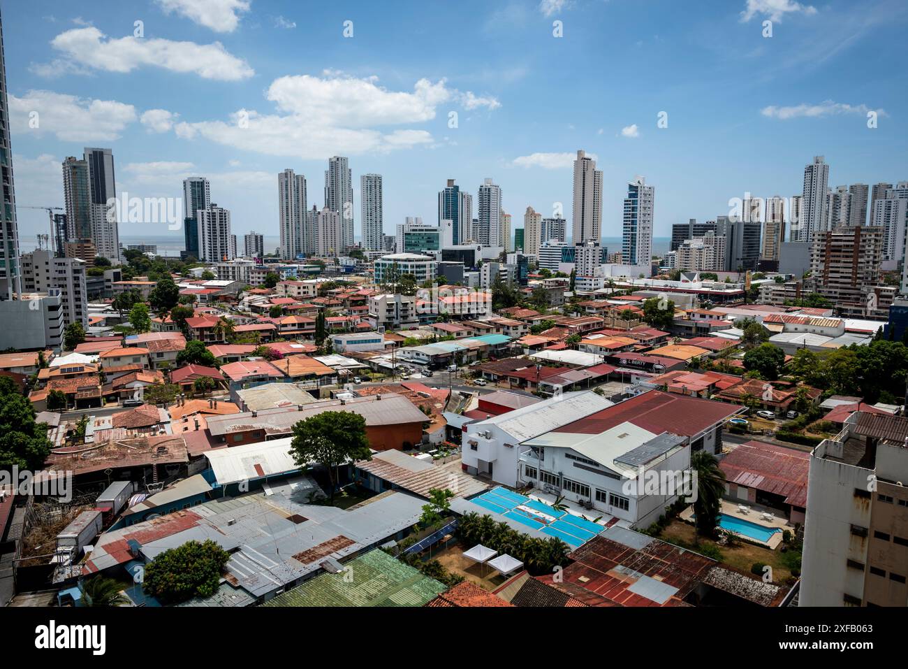 Cityscape of modern Panama City, Panama, Central America Stock Photo ...