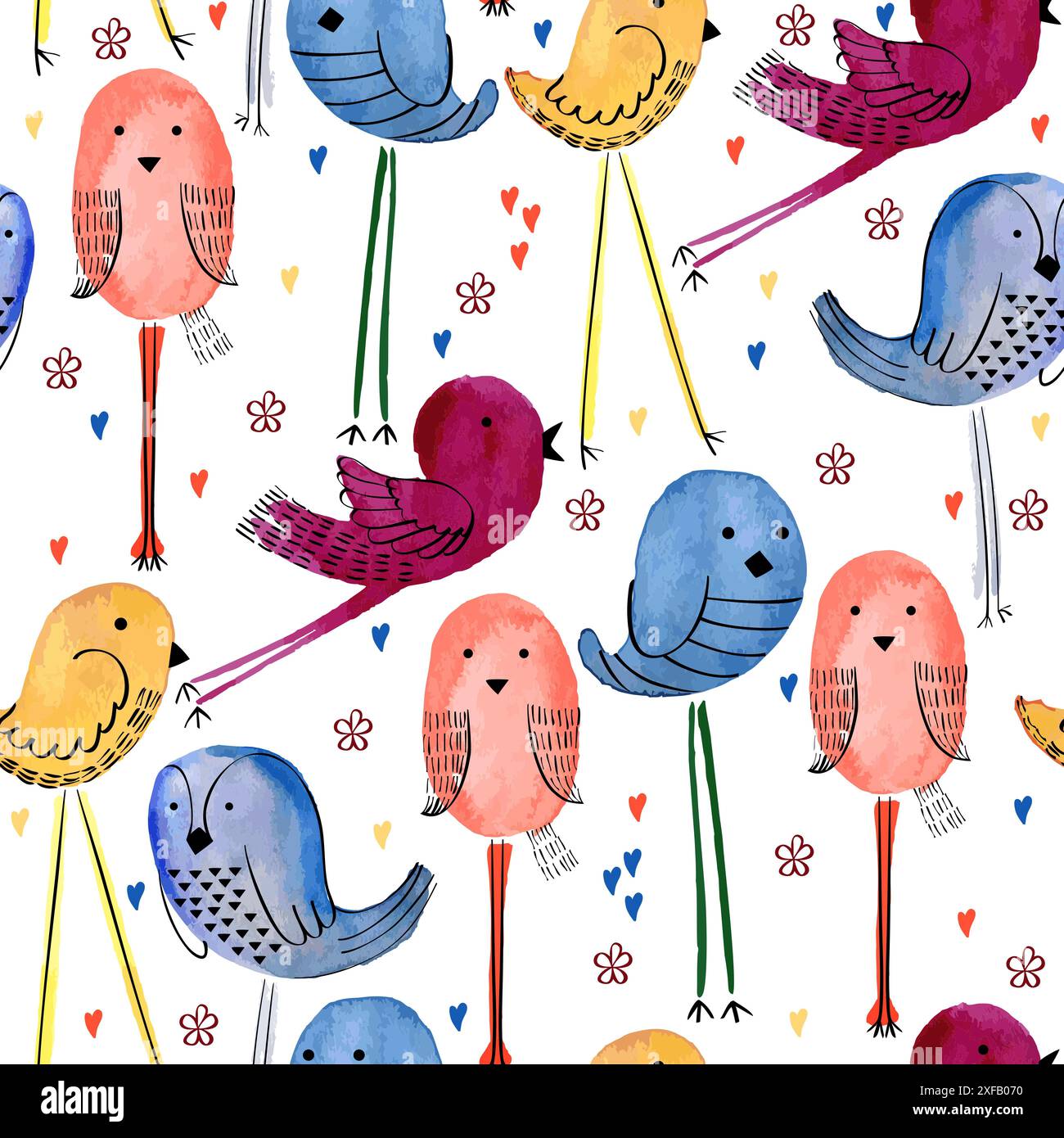 Seamless animal pattern cute Cut Out Stock Images & Pictures - Alamy