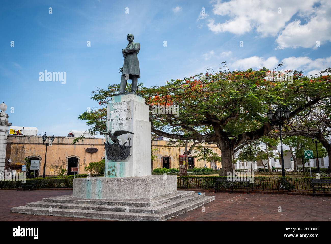 Statue of former president Pablo Arosemena, Plaza de Francia, Original ...