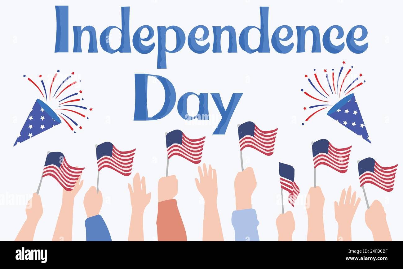 Flag american hands Stock Vector Images - Alamy