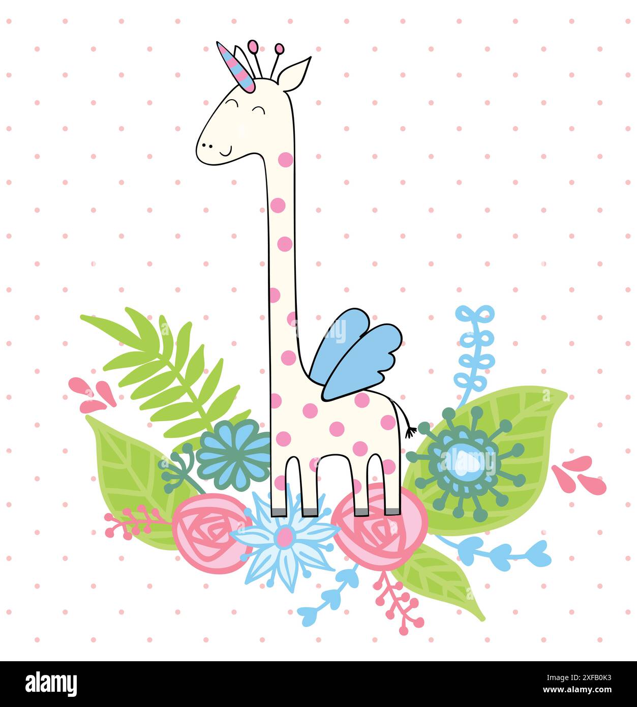 Giraffe flowers Cut Out Stock Images & Pictures - Alamy