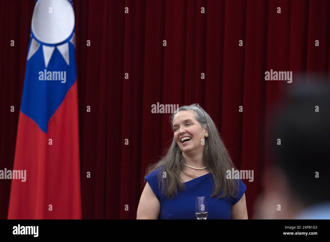 Outgoing American Institute in Taiwan (AIT) Director Sandra Oudkirk ...