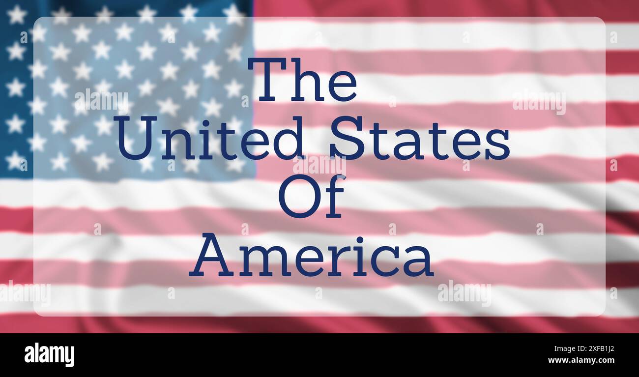 The United States Flag, overlaid with text reading The United States Of ...