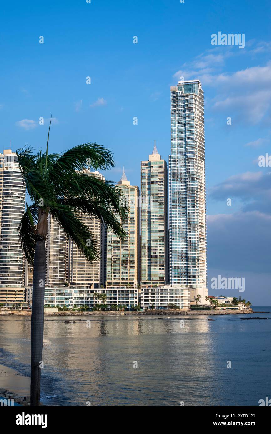 Luxury apartment towers in Punta Paitilla skyscrapers of modern Panama ...