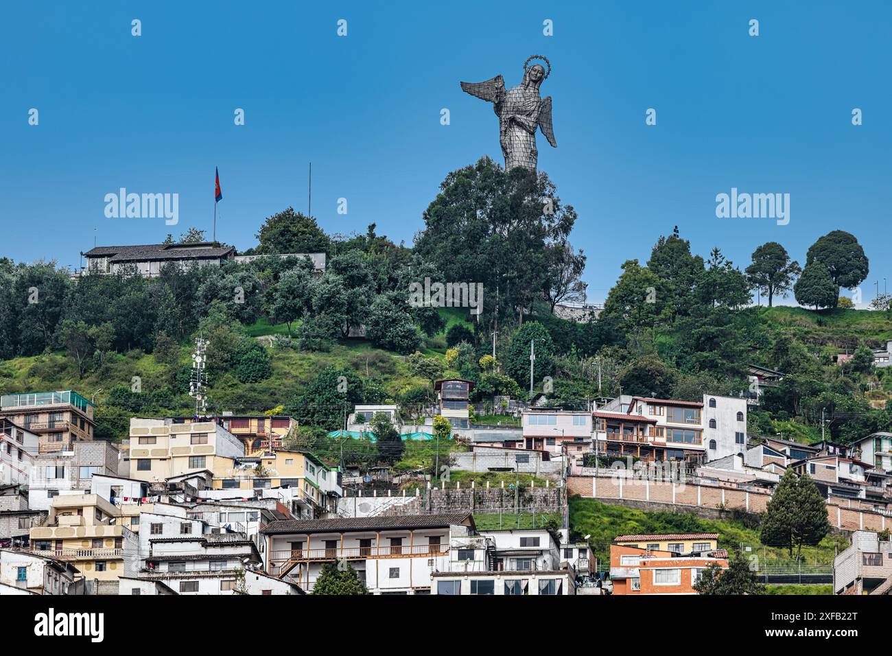 Virgin of El Panecillo statue, Quito, Ecuador, South America Stock ...