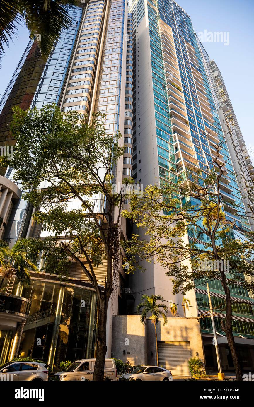 Luxury apartment towers in Punta Paitilla skyscrapers of modern Panama ...