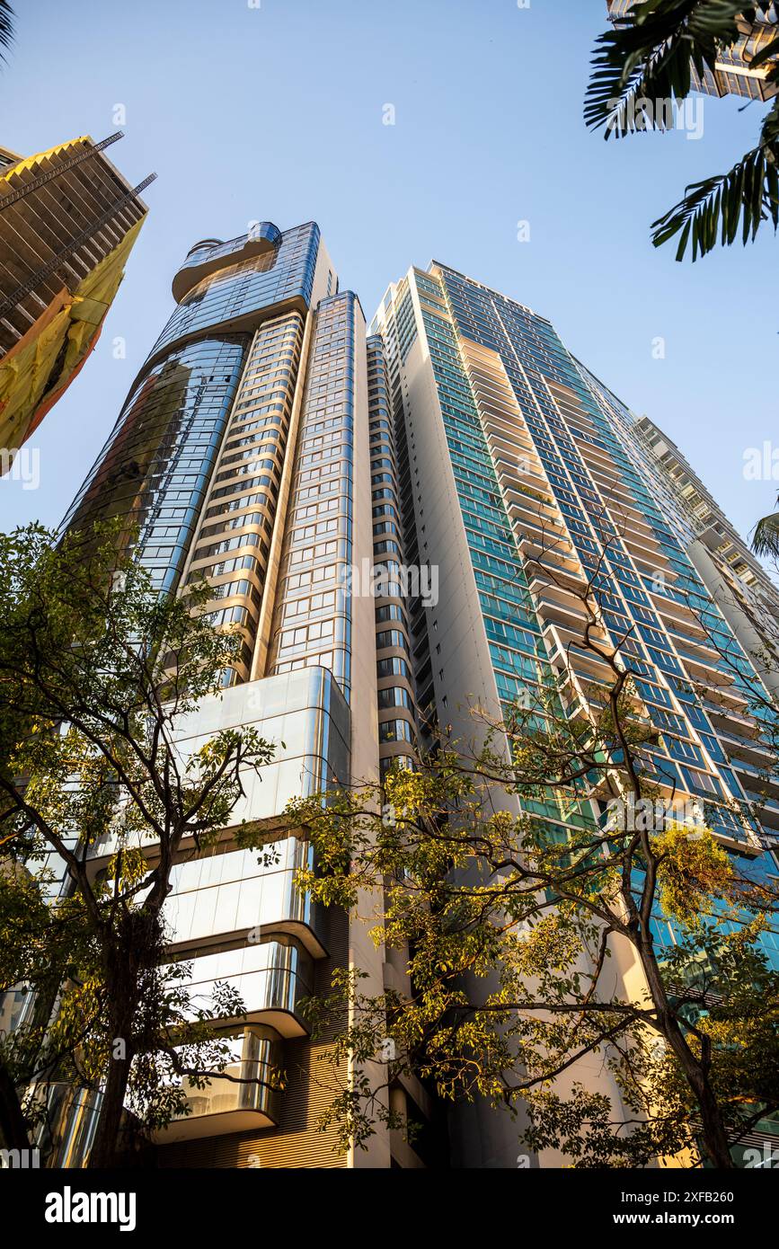 Luxury apartment towers in Punta Paitilla skyscrapers of modern Panama ...