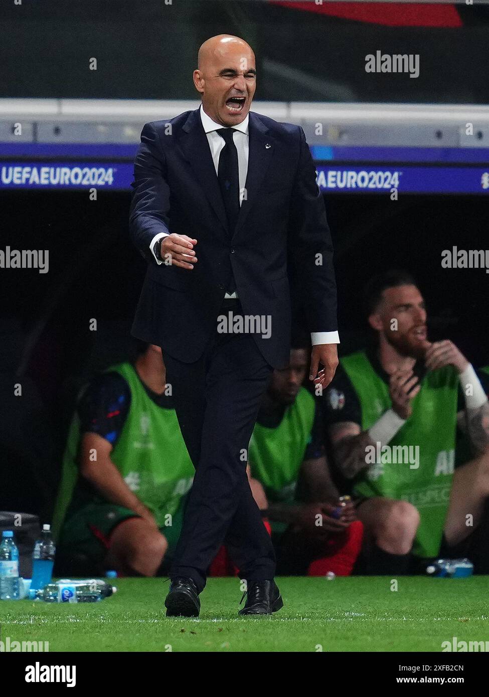 Portugal head coach Roberto Martinez during the UEFA Euro 2024 match ...