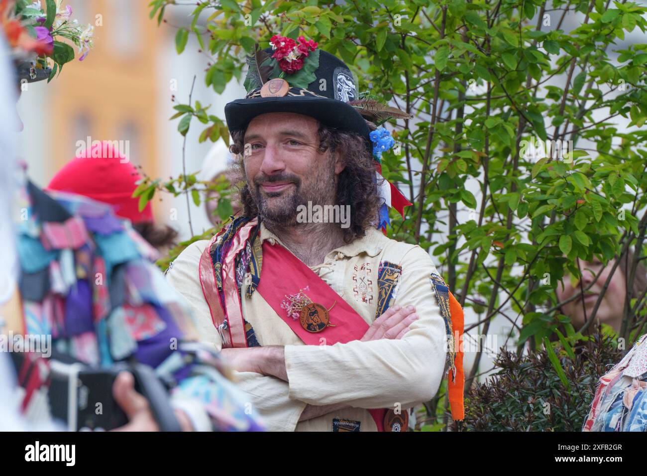 Morris Men celebrating May Day in Oxford Stock Photo - Alamy